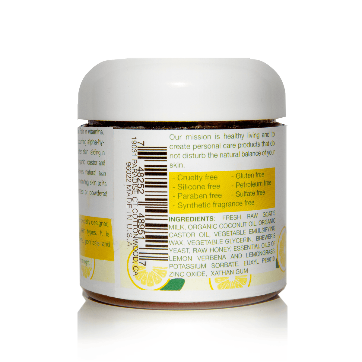 Body Butter Lemon Verbena - Tierra Mia Organics