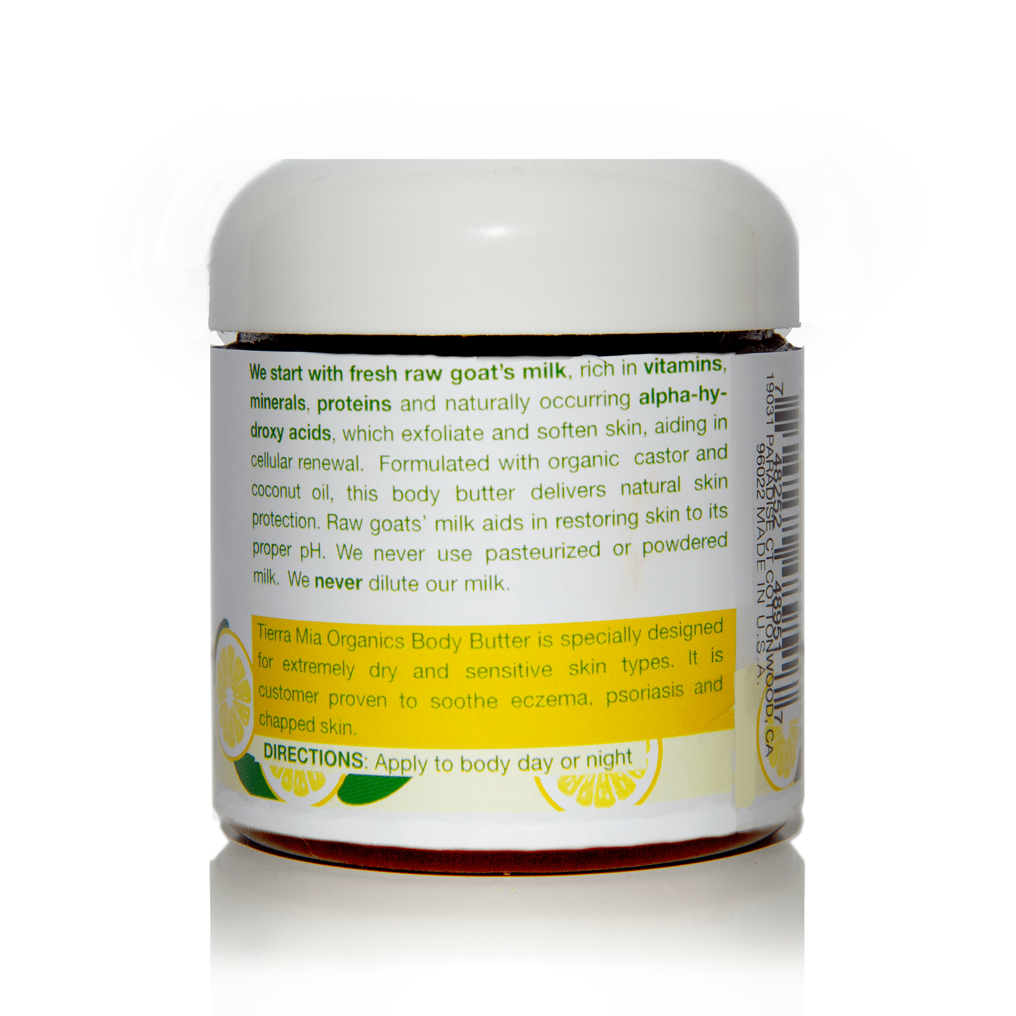 Body Butter Lemon Verbena - Tierra Mia Organics